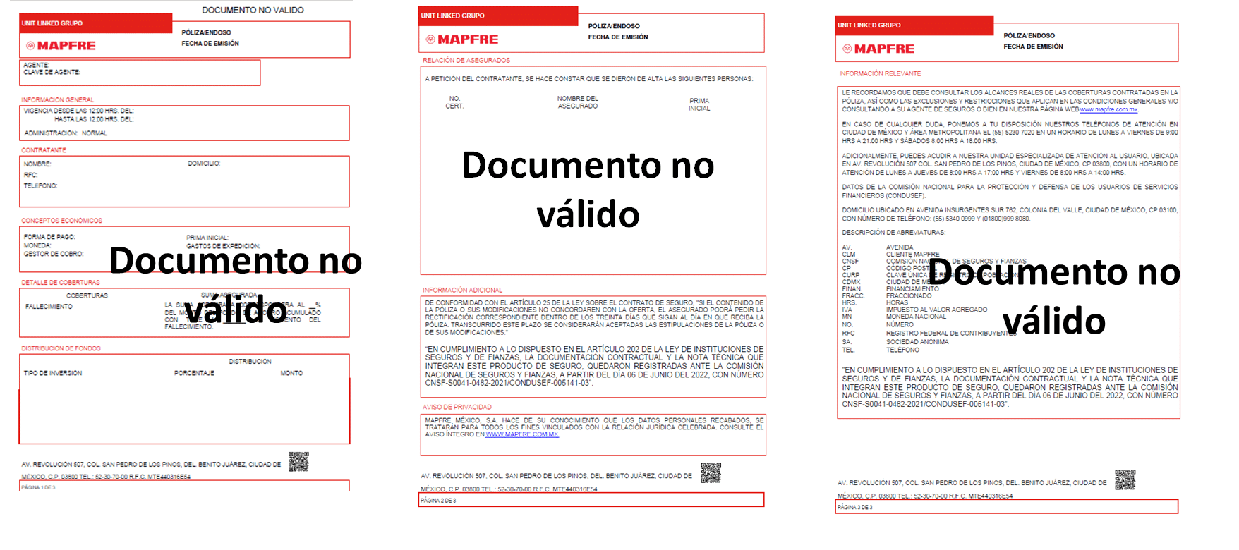 Unit Linked Grupo > MAPFRE Mexico